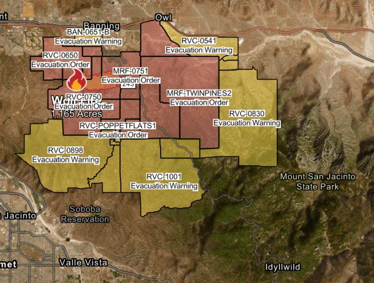 Wolf Fire at 1,400 acres, "no threat to Idyllwild" - Idyllwild Town Crier